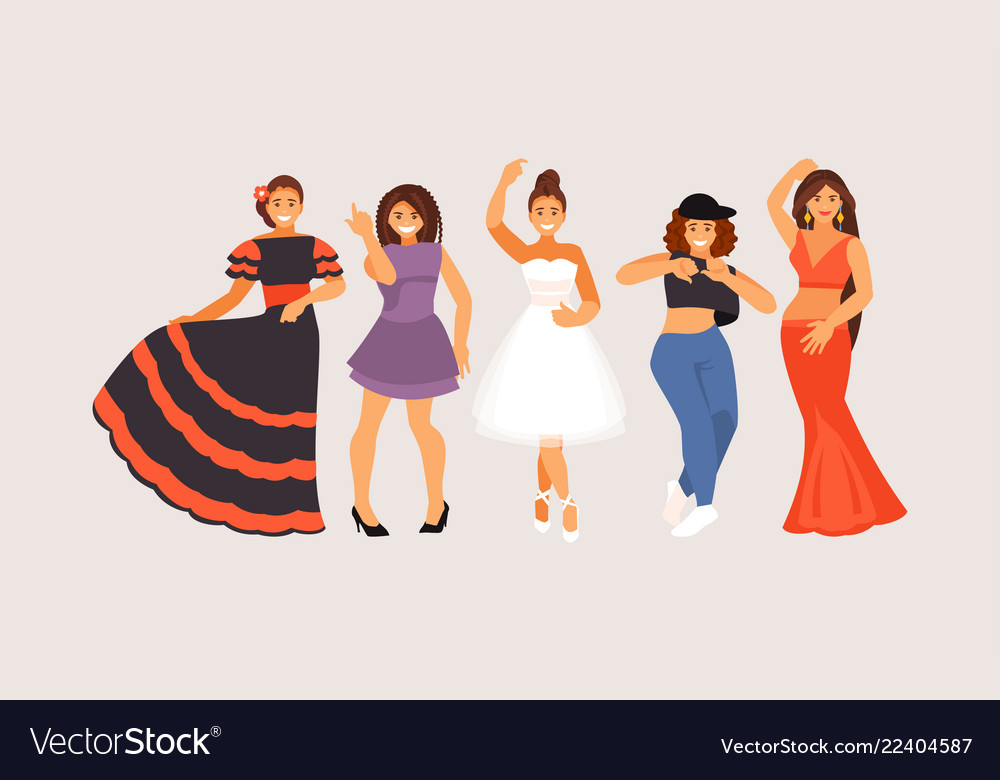 Dance styles Royalty Free Vector Image - VectorStock