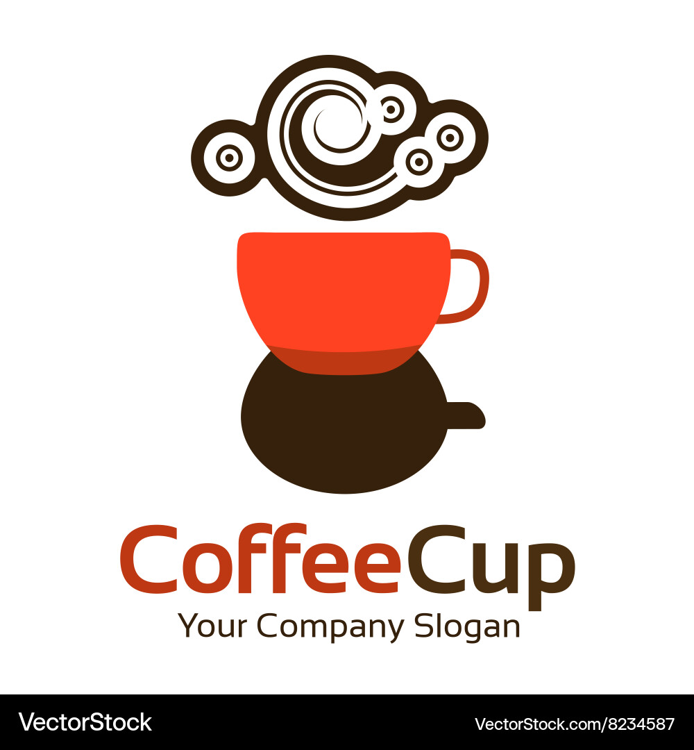 Logo template abstract coffee business corporate Vector Image