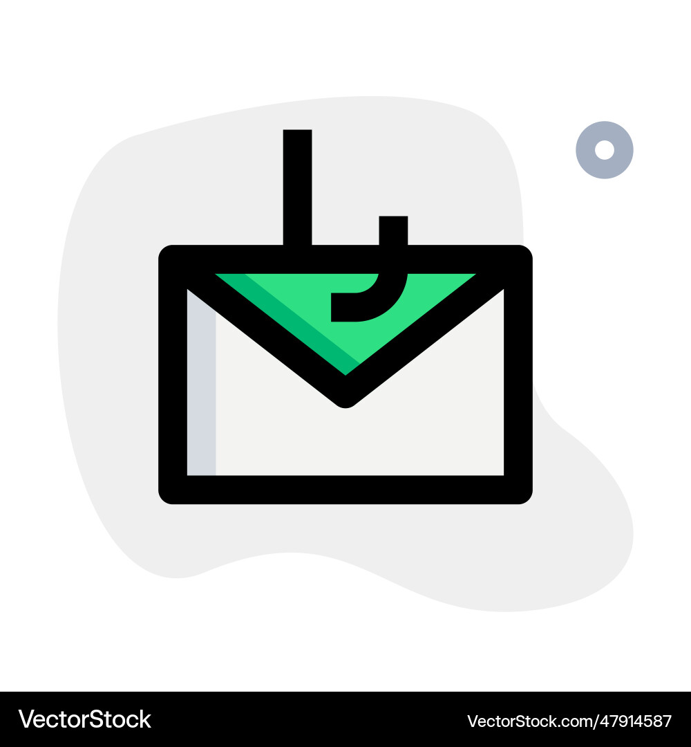Phishing message used by hackers to scam Vector Image