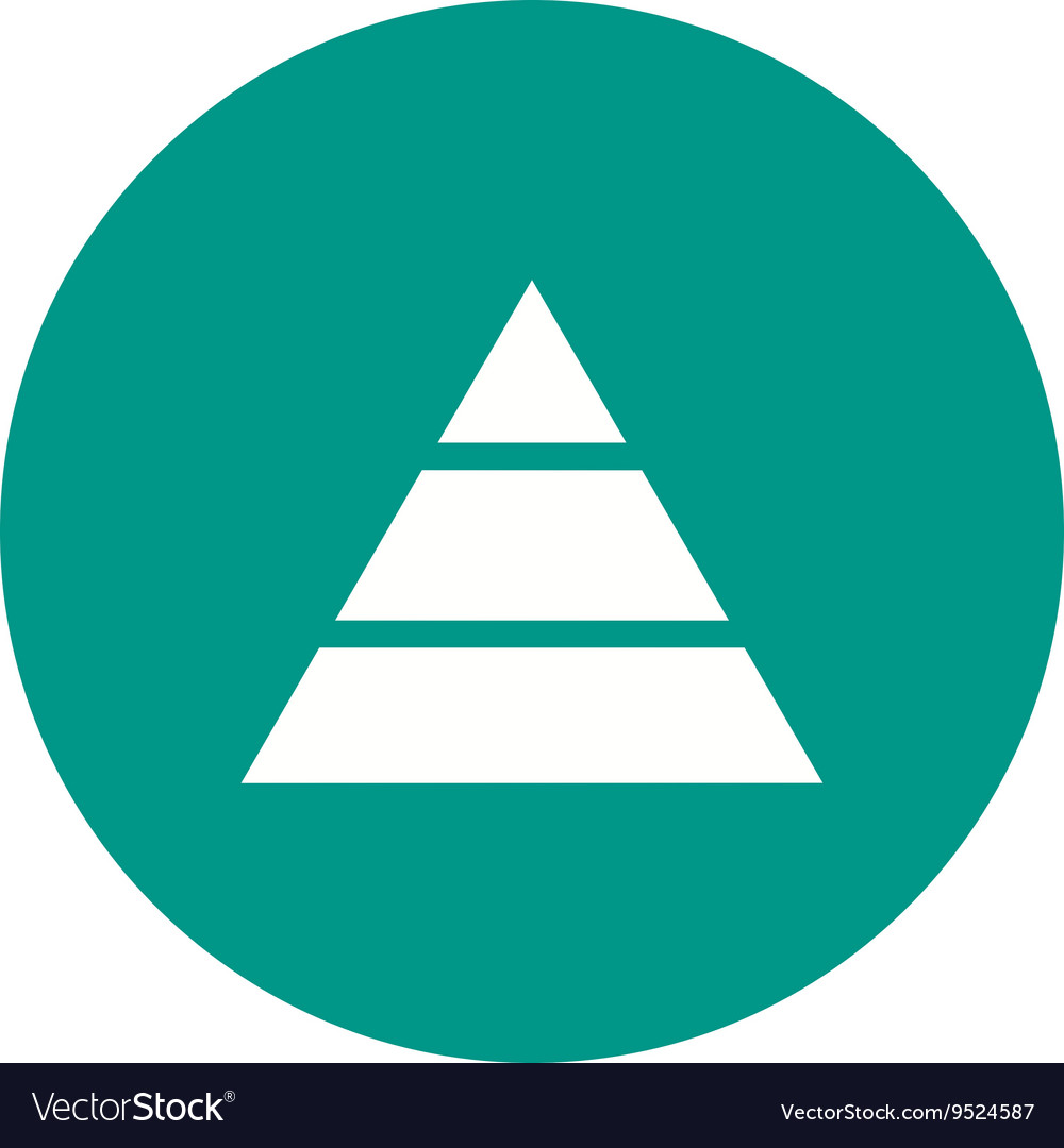 Pyramid chart Royalty Free Vector Image - VectorStock