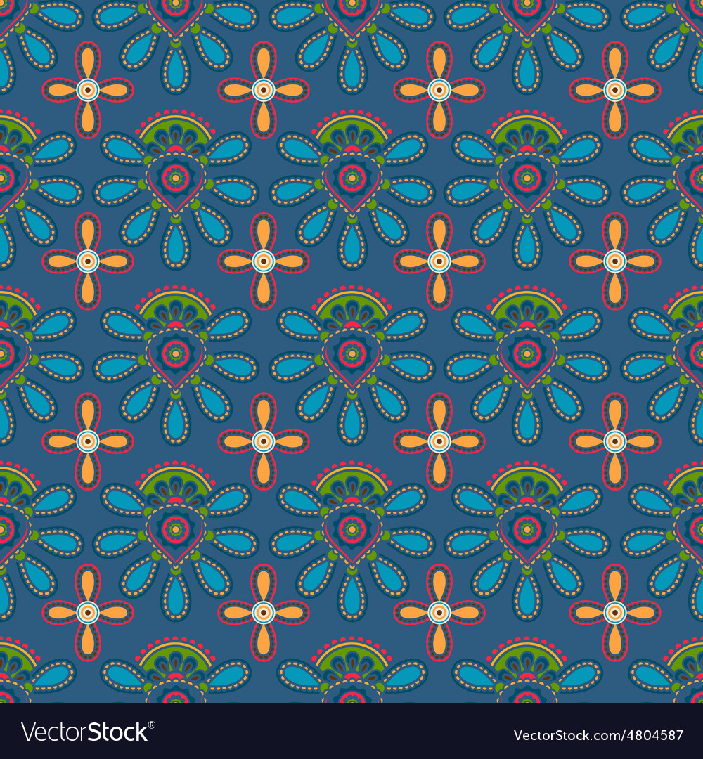 Simple floral pattern Royalty Free Vector Image