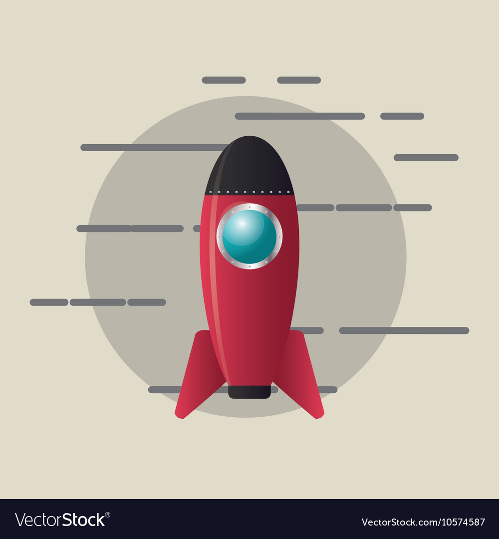 Single rocket icon Royalty Free Vector Image - VectorStock
