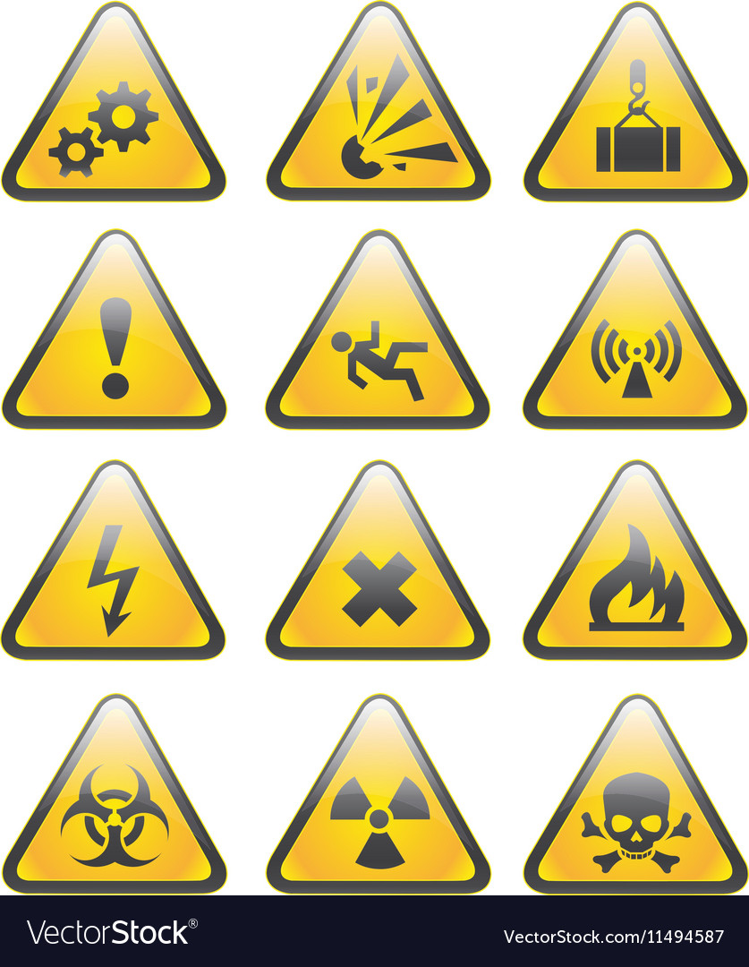 Warning Signs Royalty Free Vector Image - VectorStock