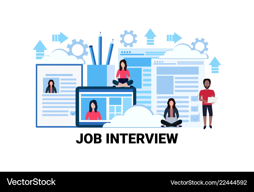 Curriculum vitae recruitment candidate job Vector Image