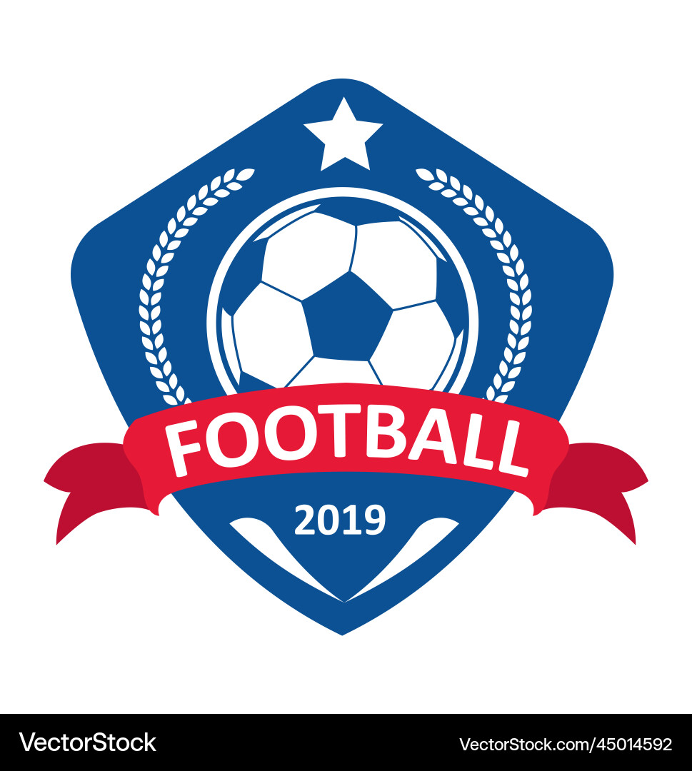 Football team badge Royalty Free Vector Image - VectorStock