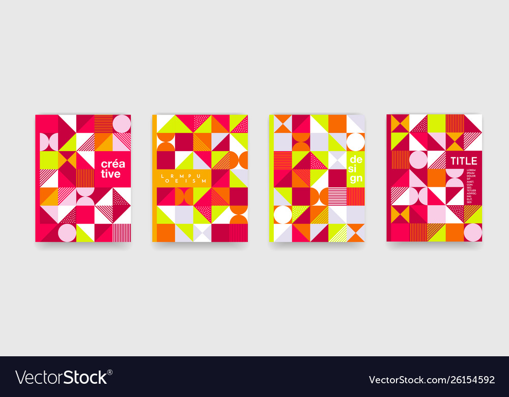 Geometric pattern background texture for poster Vector Image
