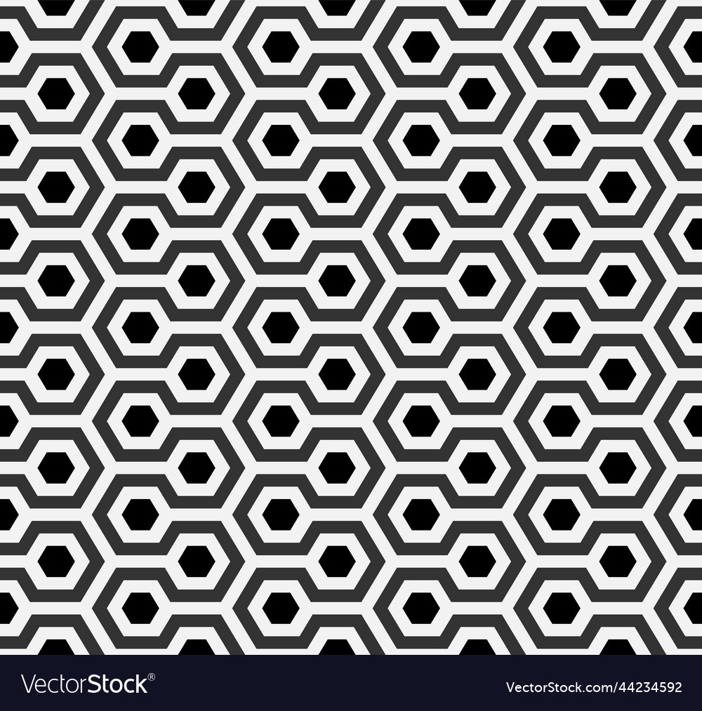 Modern seamless geometry pattern hexagon Vector Image