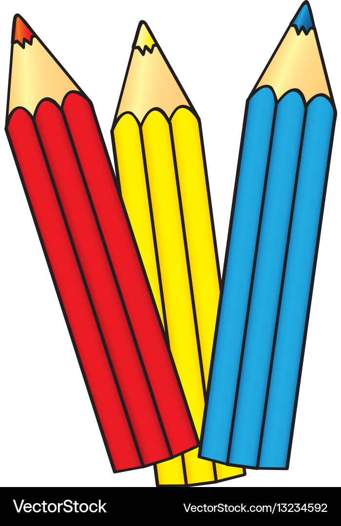 Pencil color icon stock Royalty Free Vector Image