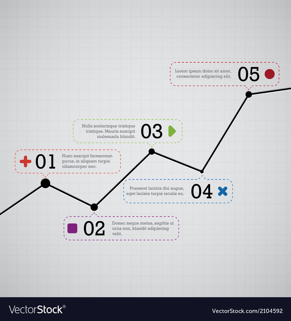 Rising graph Royalty Free Vector Image - VectorStock