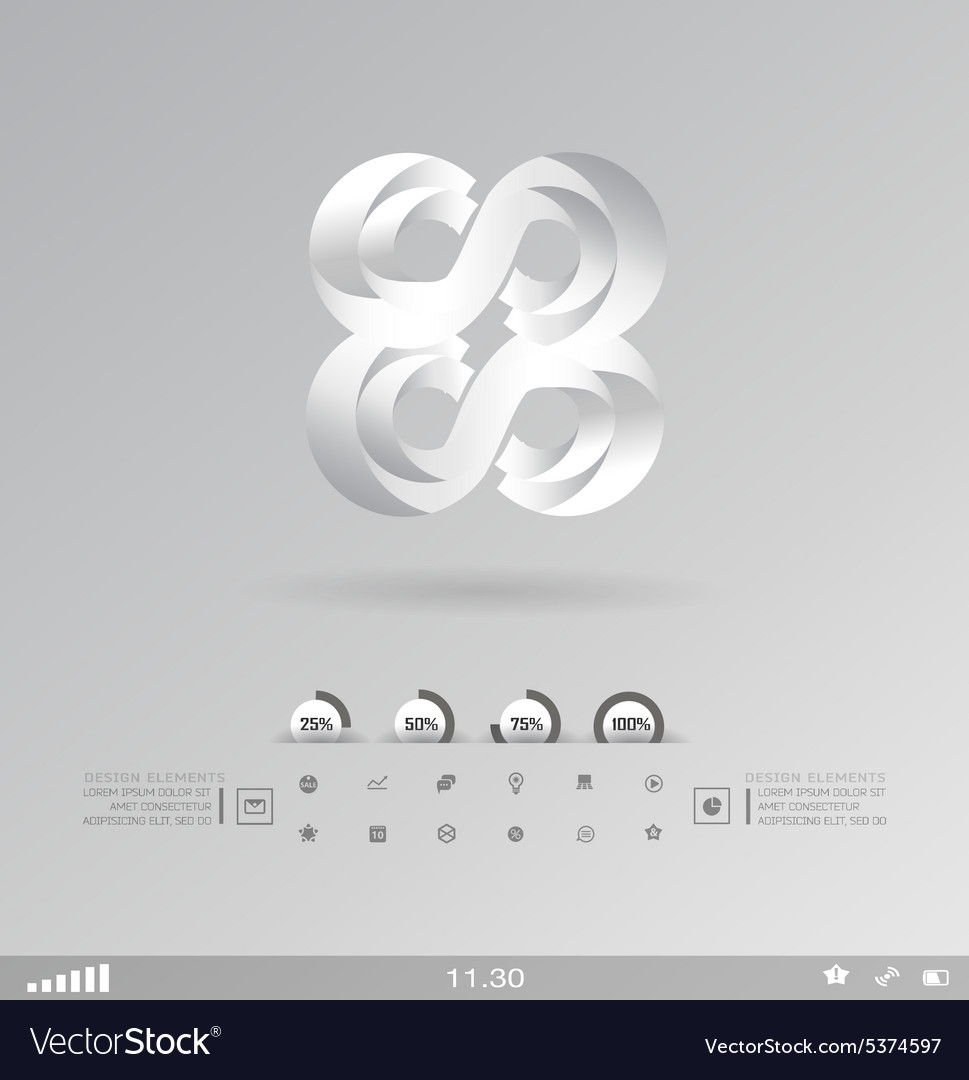 Business design elements Royalty Free Vector Image