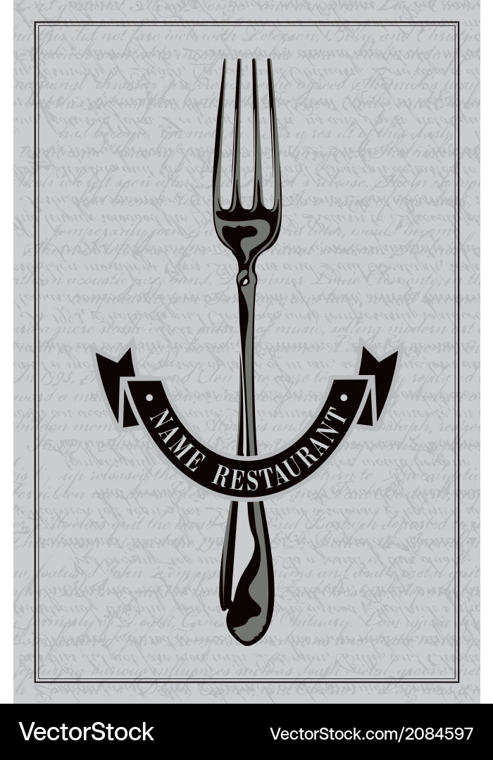 Restaurant fork Royalty Free Vector Image - VectorStock