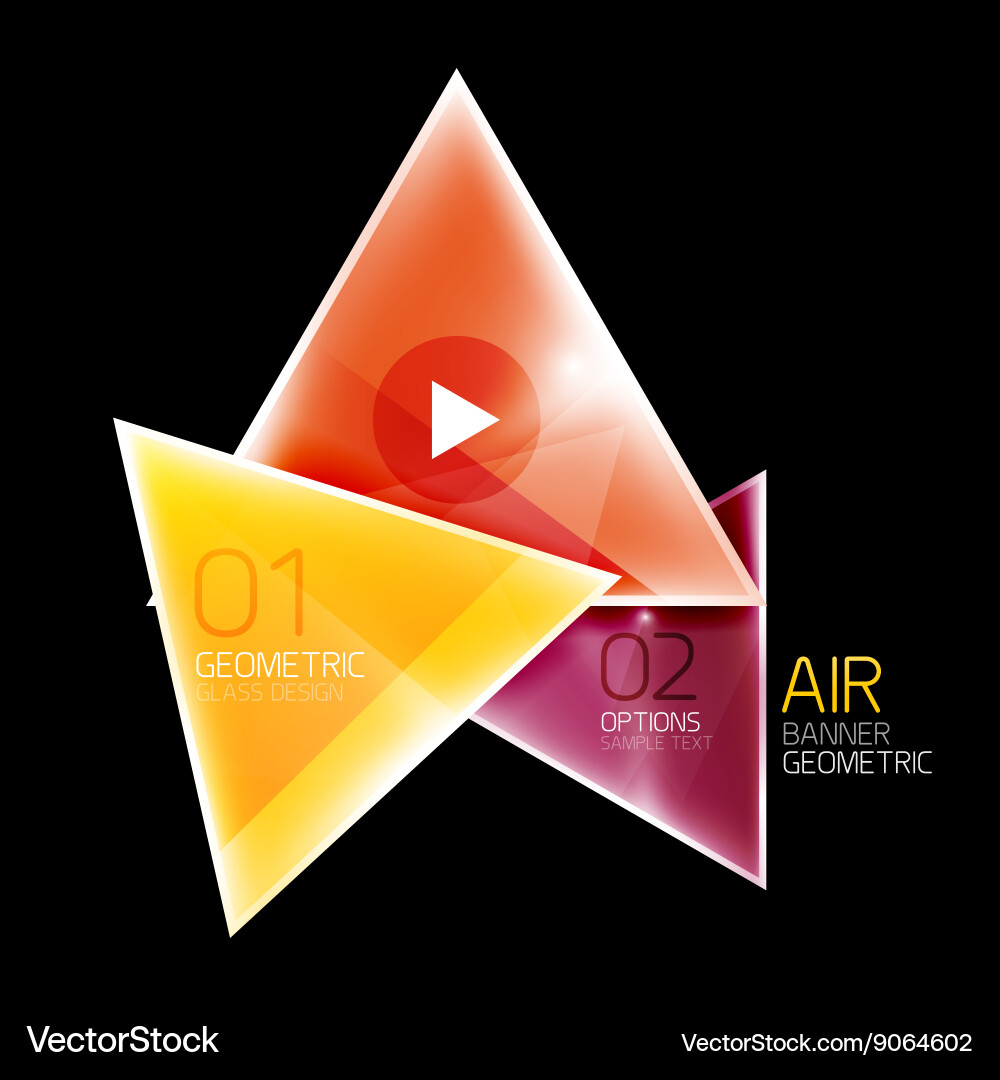 Air triangle abstract background Royalty Free Vector Image