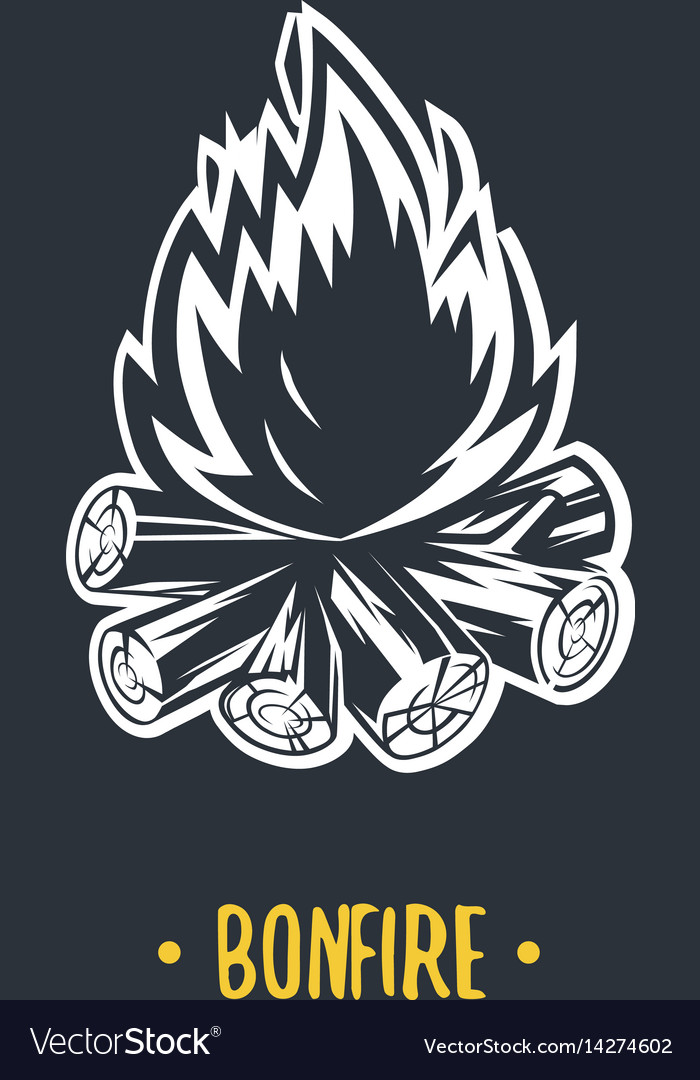 Bonfire Royalty Free Vector Image - VectorStock