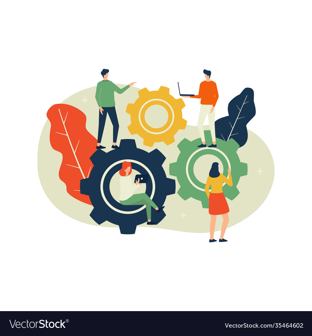 Business teamwork concept problem solving Vector Image
