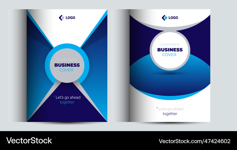 Corporate business cover design template Vector Image