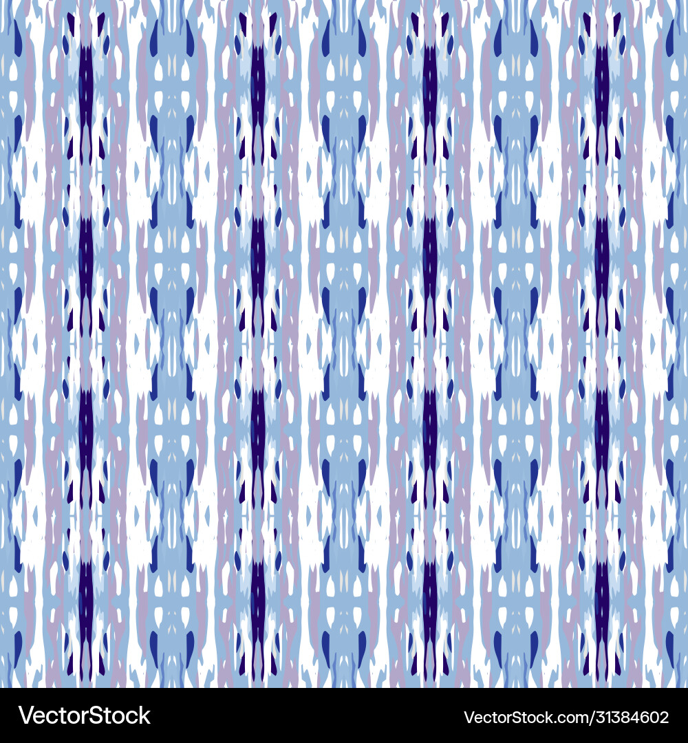 Ikat tie dye batik hand drawn ornament Royalty Free Vector