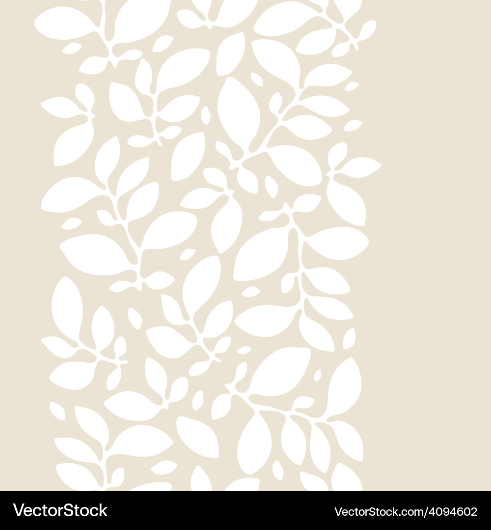 Seamless nature pattern with stylized leaves Vector Image
