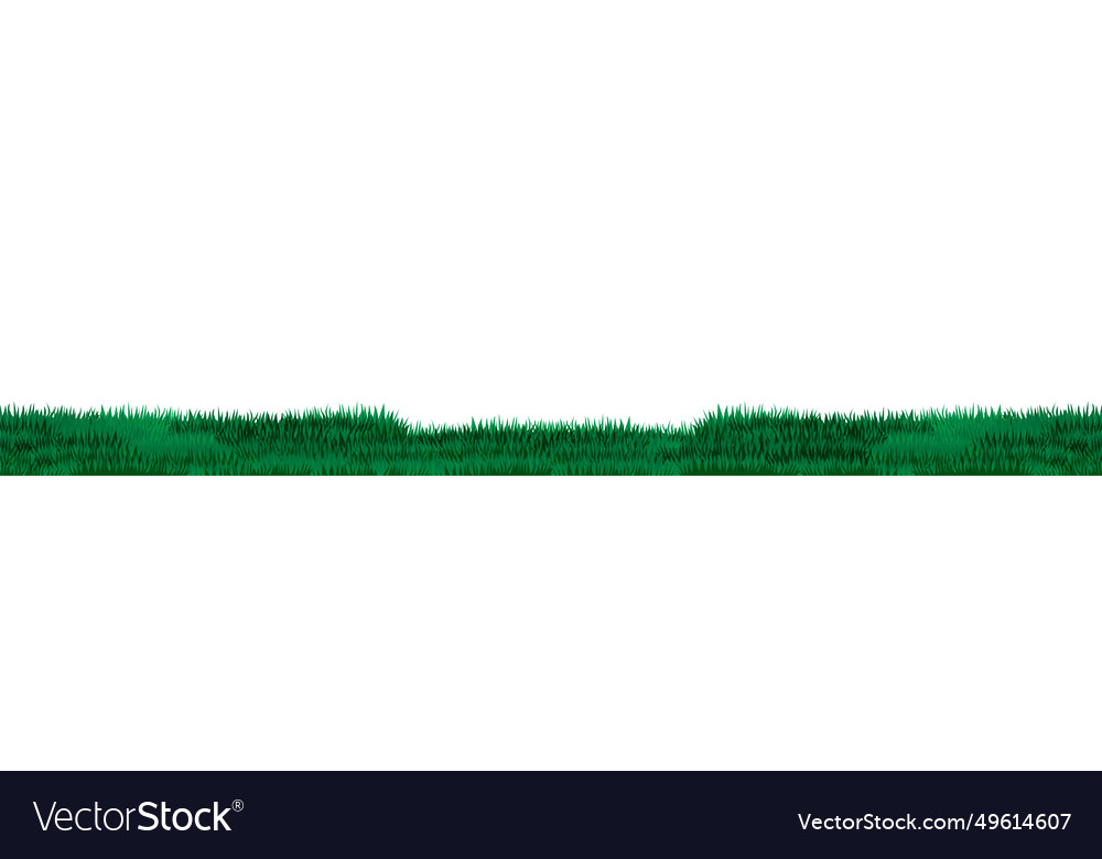 Border Of Green Grass Template Royalty Free Vector Image