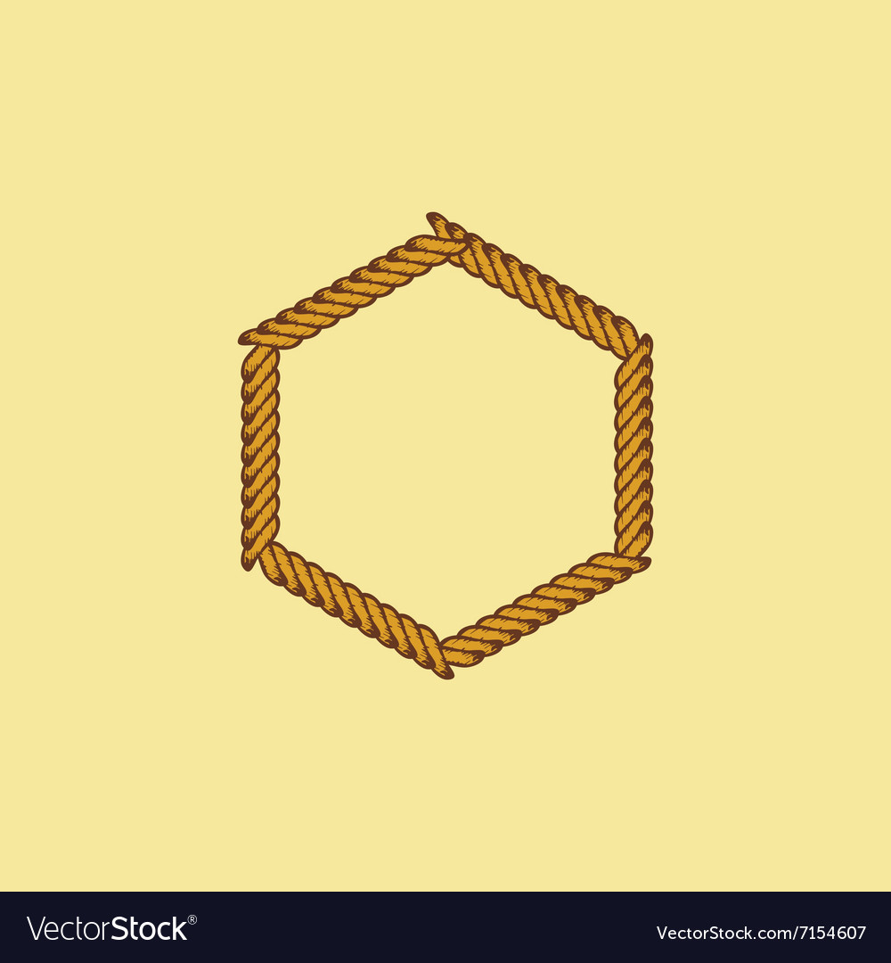 Brown rope theme Royalty Free Vector Image - VectorStock