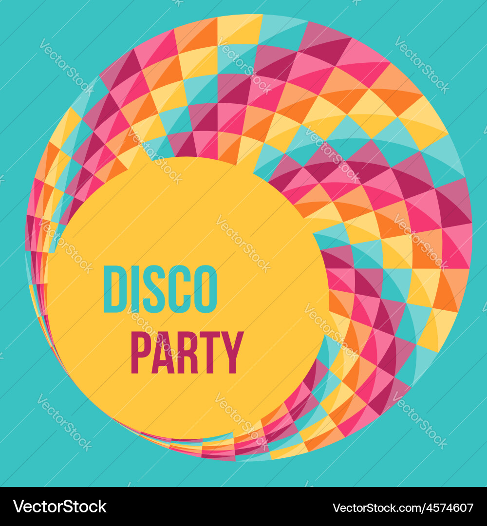 Colorful abstract background party poster design Vector Image