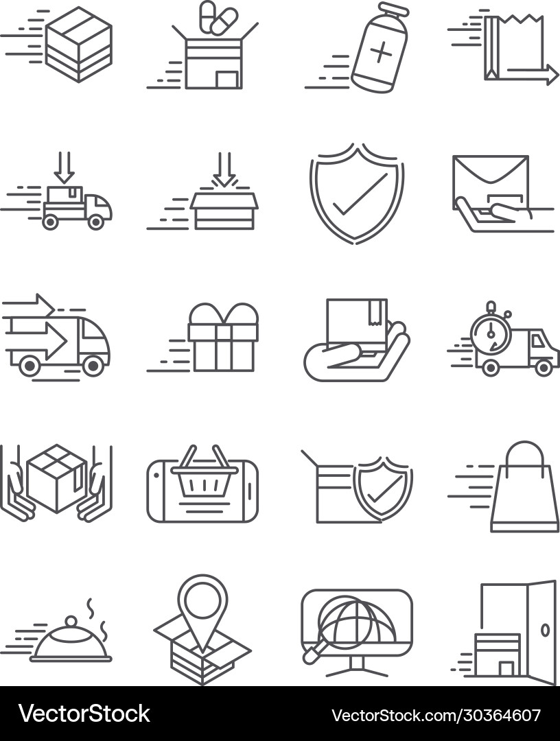 Fast delivery cargo shipping commerce business Vector Image