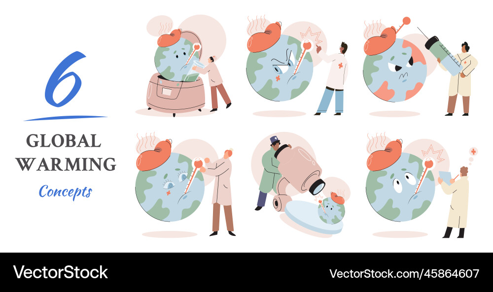 Global warming high temperature and hot weather Vector Image
