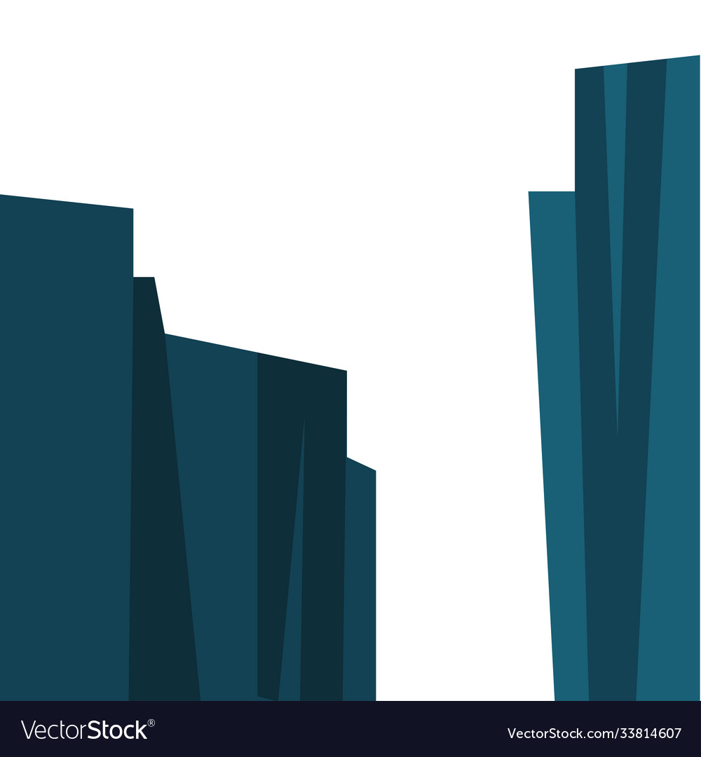 Isolated two cliffs design Royalty Free Vector Image