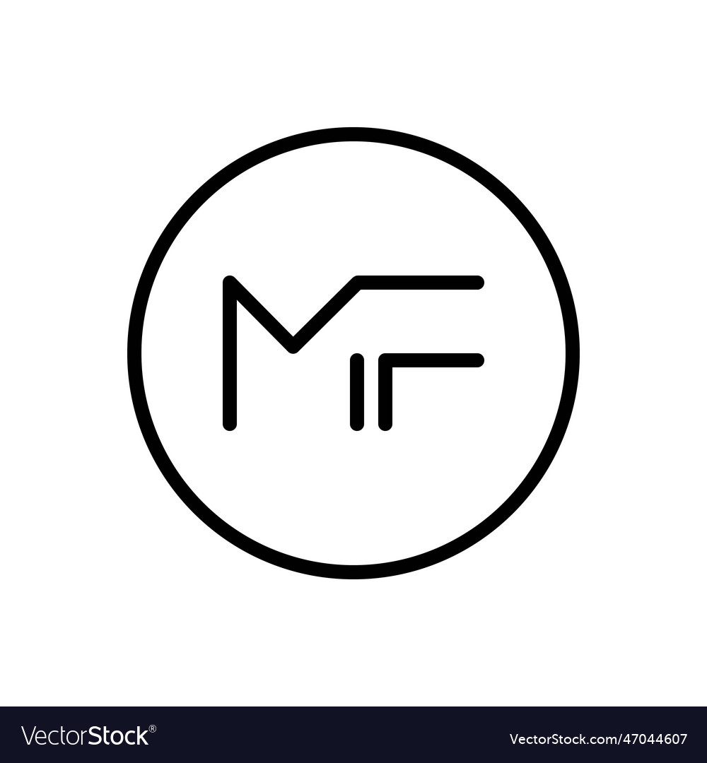 Mf Royalty Free Vector Image - VectorStock