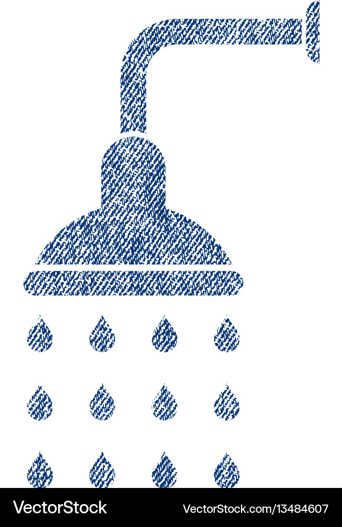 Shower fabric textured icon Royalty Free Vector Image