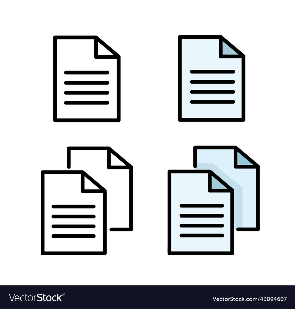 Simple document icon Royalty Free Vector Image