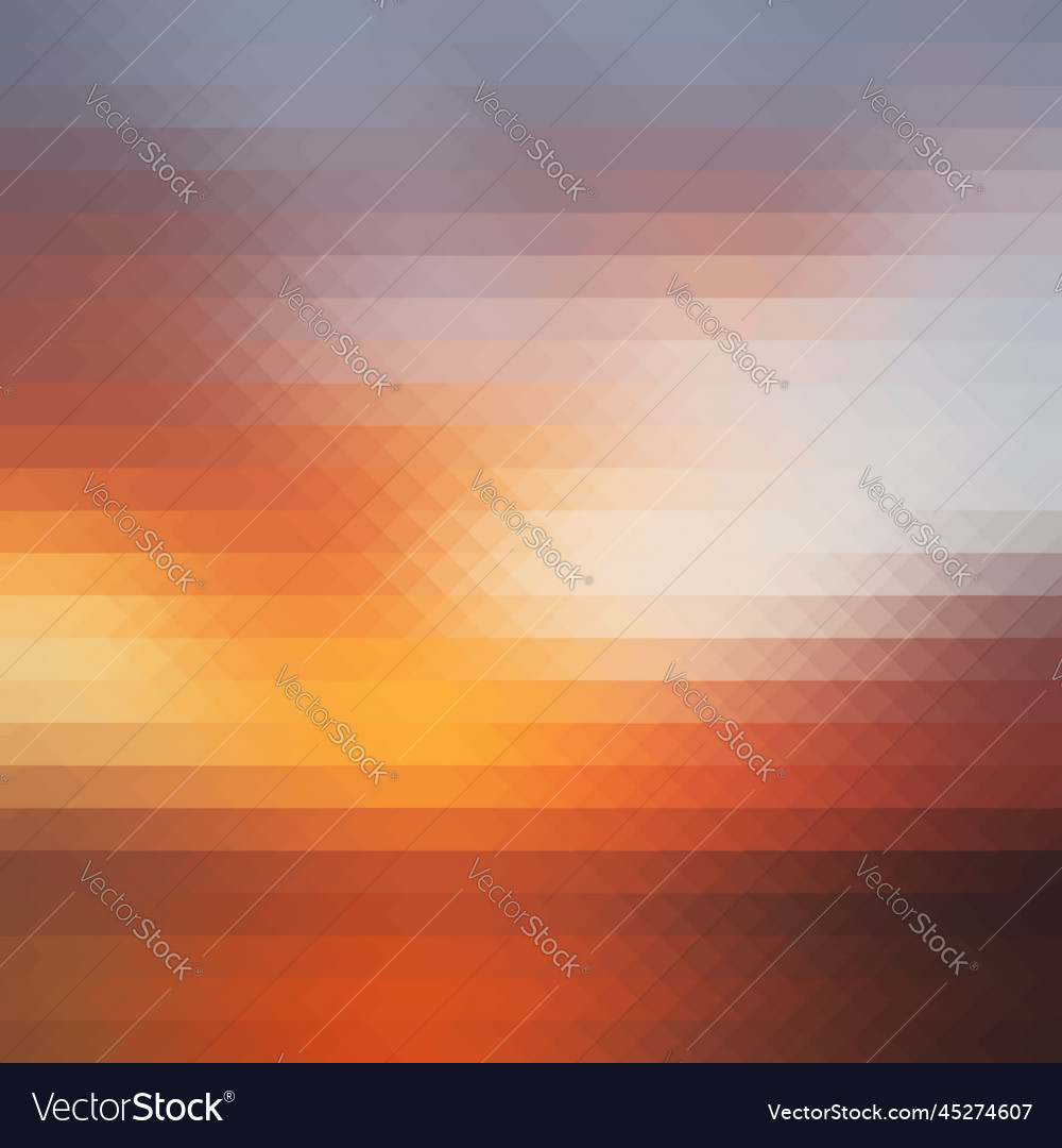 Sunset sunrise polygonal pattern background Vector Image