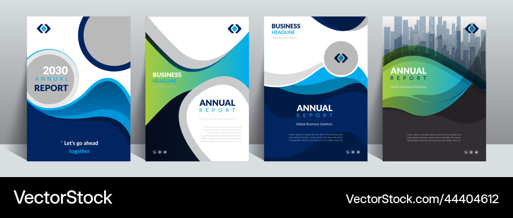 Annual report catalog cover design template Vector Image