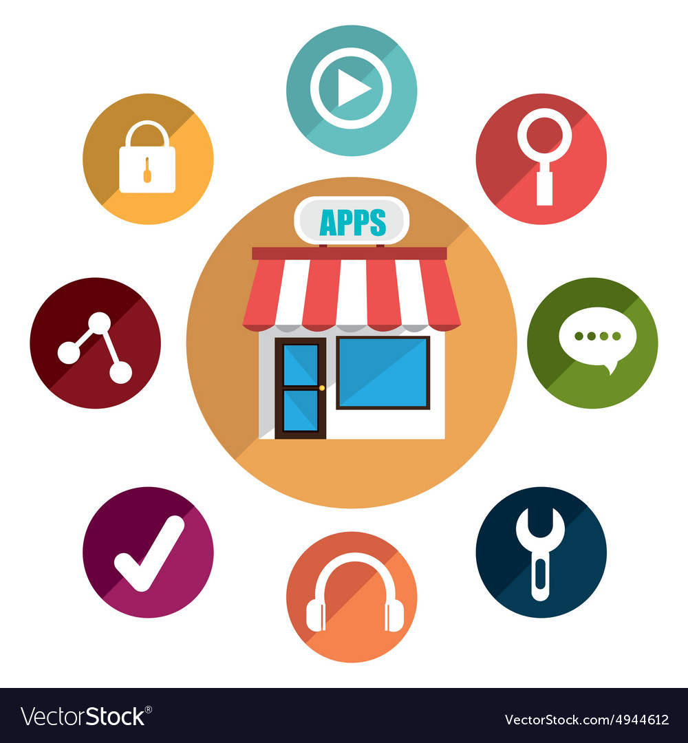 Apps design Royalty Free Vector Image - VectorStock