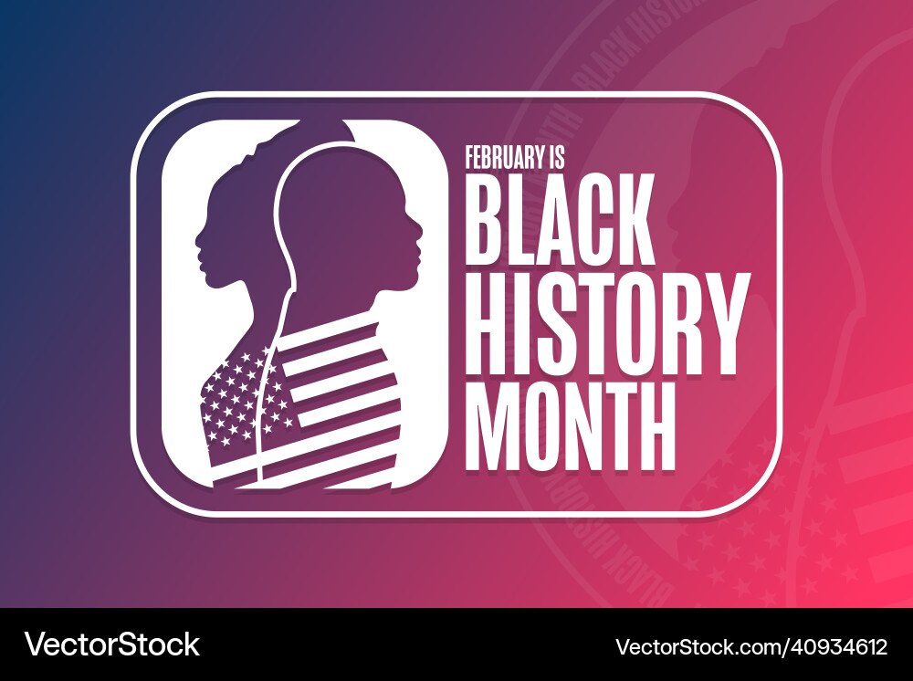 February is black history month holiday concept Vector Image