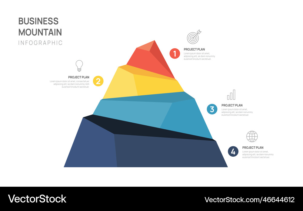 Infographic business growth design template Vector Image