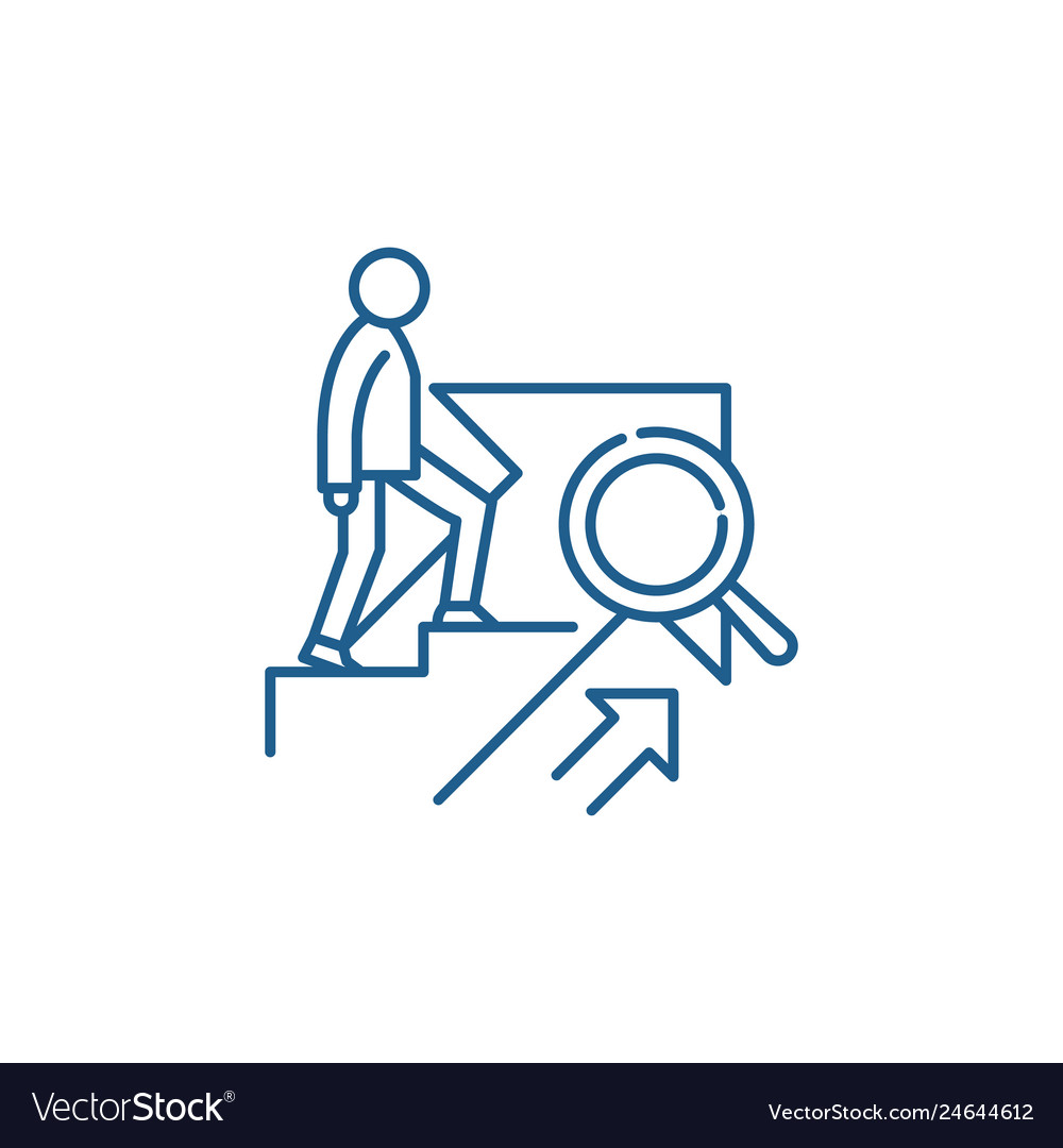 Personal growth line icon concept Royalty Free Vector Image Personal growth line icon concept Royalty Free Vector Image