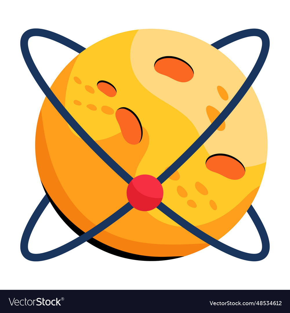 Planet orbit Royalty Free Vector Image - VectorStock