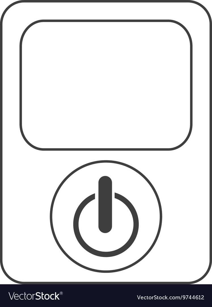 Power device button icon Royalty Free Vector Image