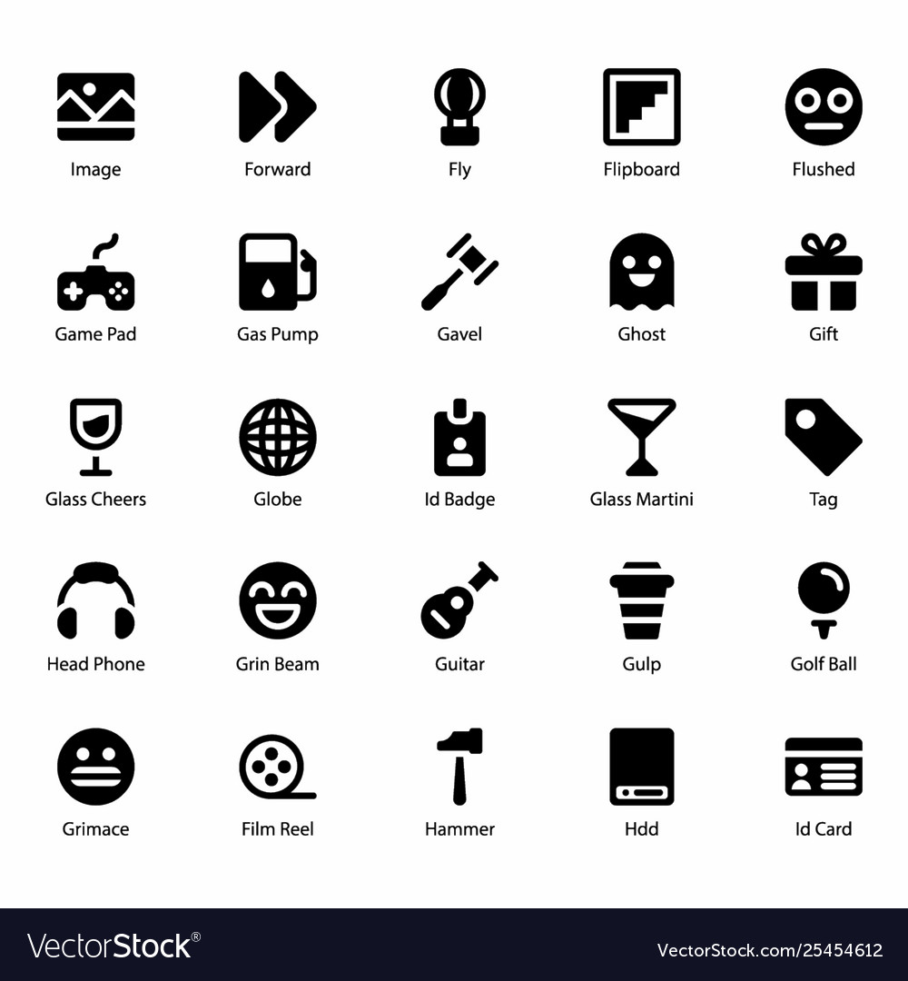 Ui solid Royalty Free Vector Image - VectorStock