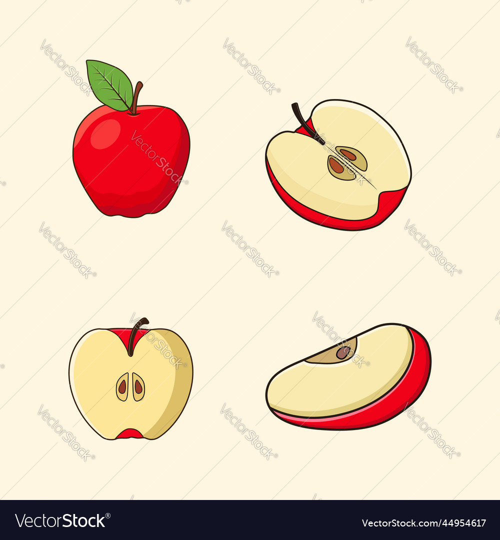 Apple Royalty Free Vector Image - VectorStock Apple Royalty Free Vector Image - VectorStock