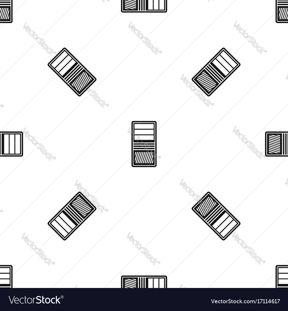 Black computer system unit pattern seamless Vector Image