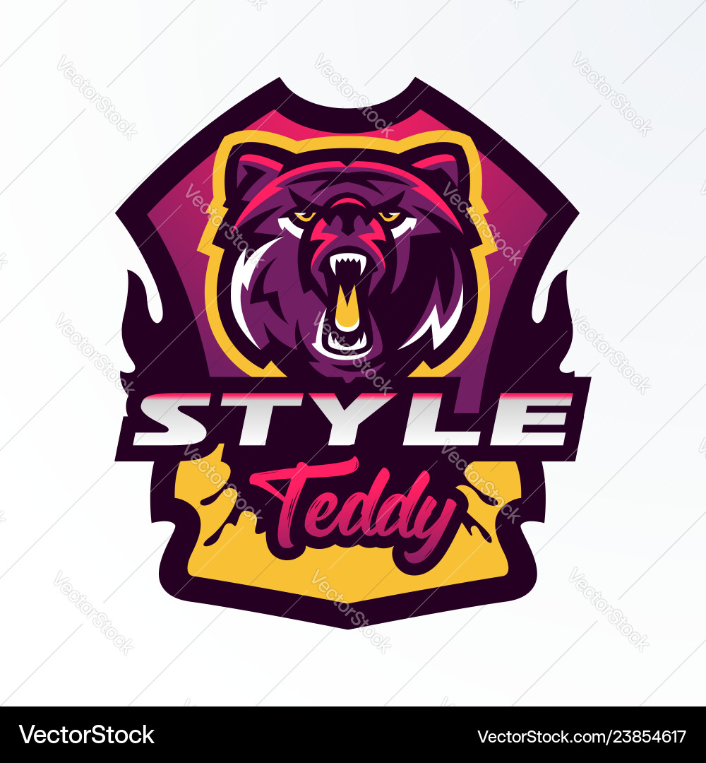 Colorful logo badge sticker emblem Royalty Free Vector Image