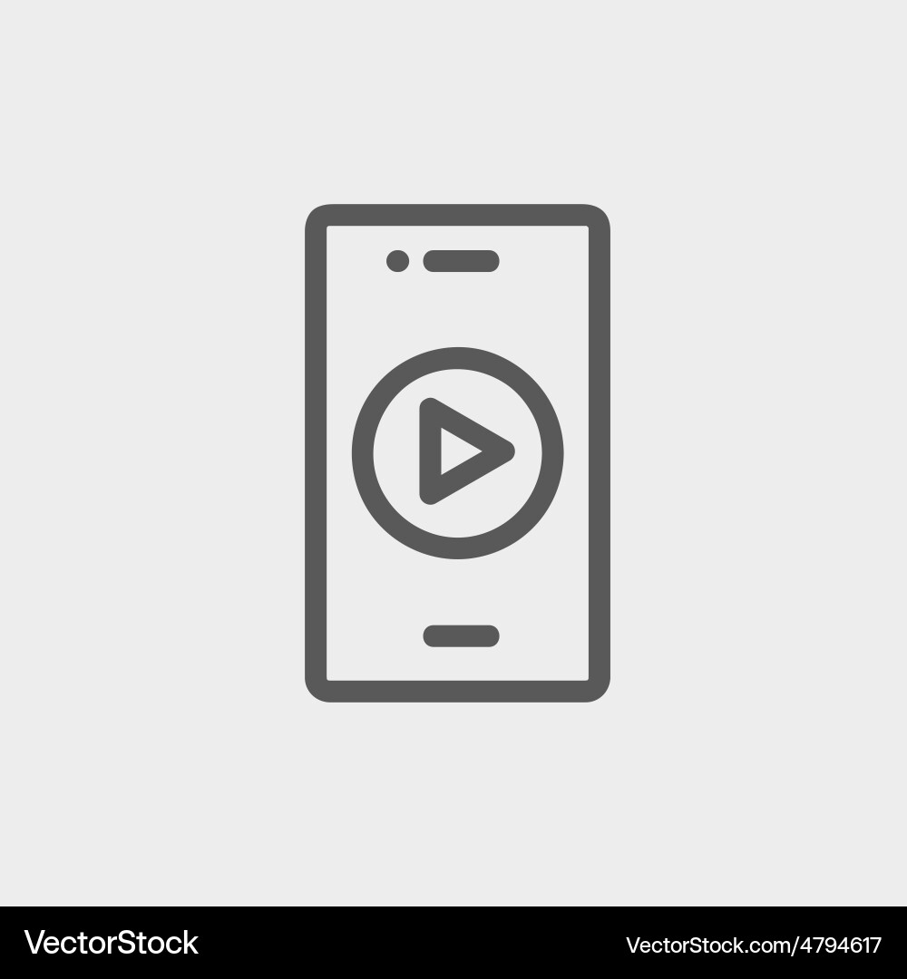 Knob for high to low volume thin line icon Vector Image