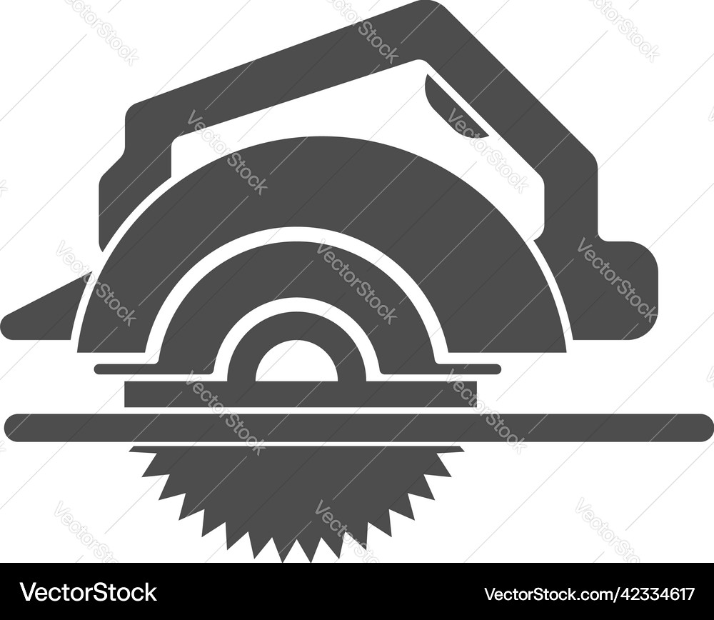 Metal saw icon logo design Royalty Free Vector Image