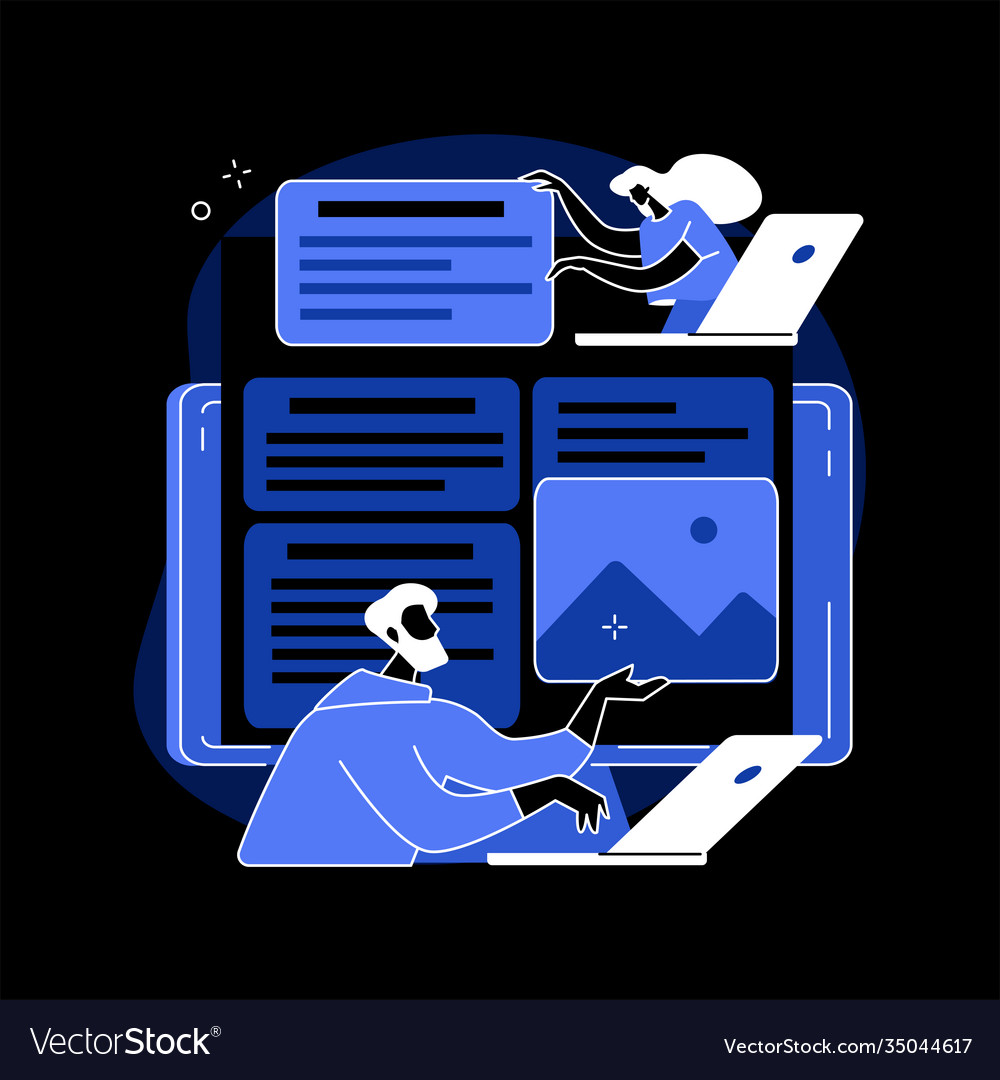 Shared document abstract concept Royalty Free Vector Image