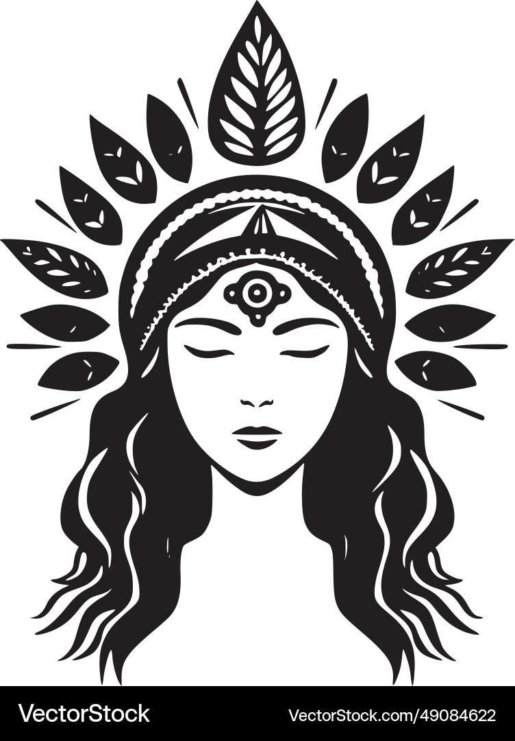 Boho High Quality Logo Ideal For T Shirt Vector Image