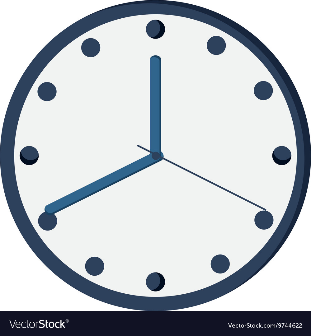 Clock time hour icon Royalty Free Vector Image
