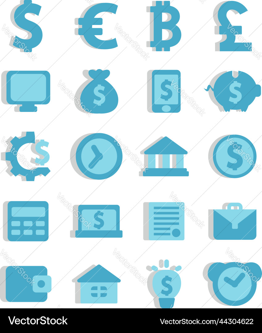 Finance investment on a white background Vector Image