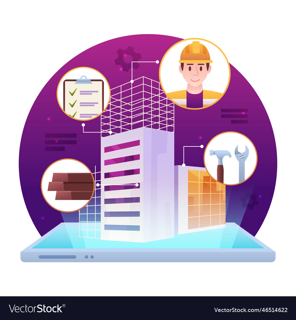 Gradient bim Royalty Free Vector Image - VectorStock