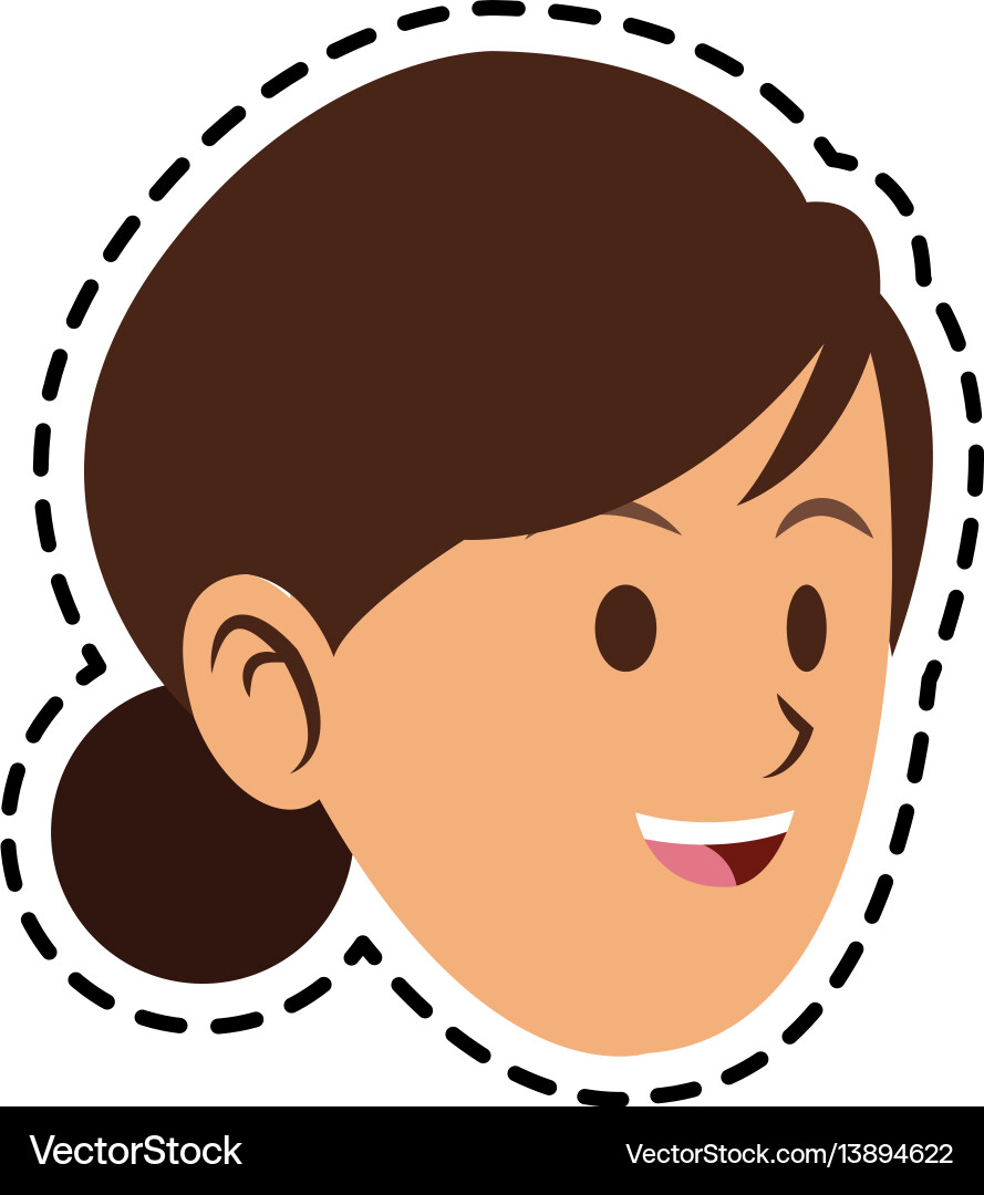 Happy woman icon image Royalty Free Vector Image